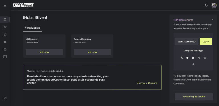 ¿Valen la pena los cursos de Coderhouse? - Stiven Gordillo